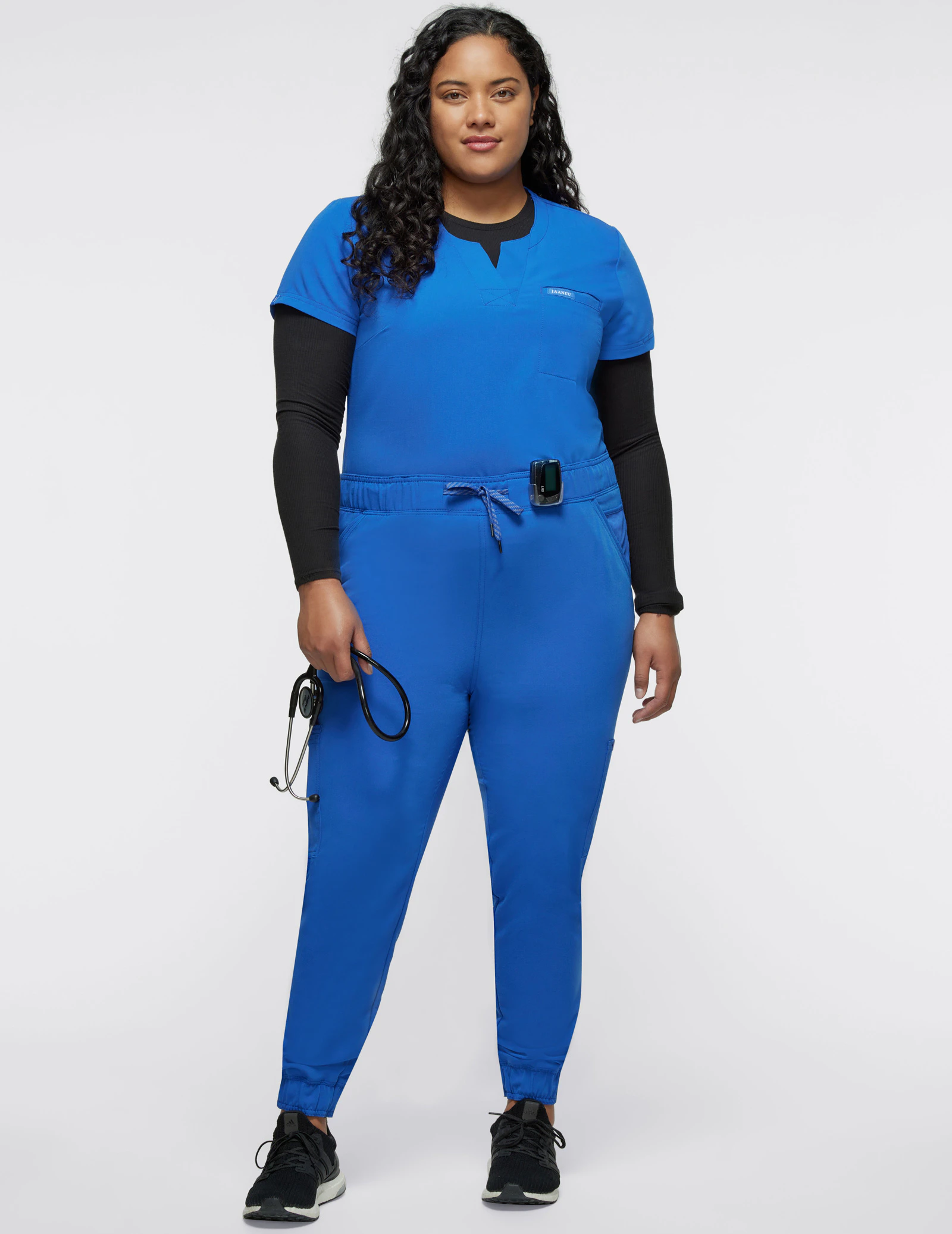 Women s Royal Blue Mesh Enhanced Jogger Scrub Pants Jaanuu women-s-royal-blue-mesh-enhanced-jogger-scrub-pants-jaanuu